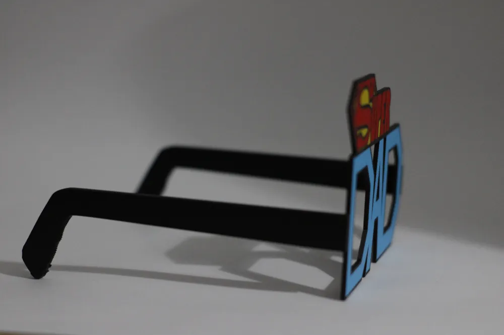 Super DAD Glasses - Father´s day - Free 3D Print Model - MakerWorld