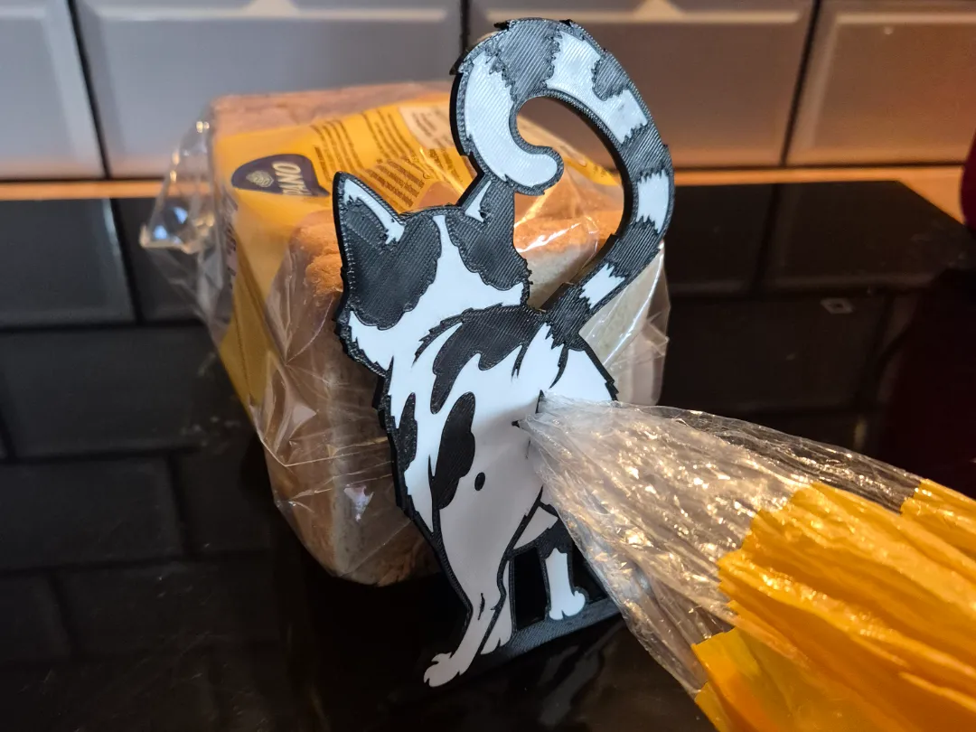 Cat bread clip - Free 3D Print Model - MakerWorld