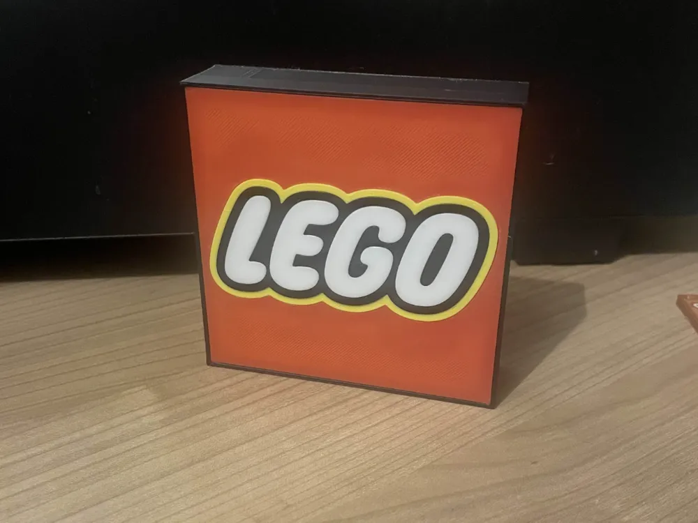 LEGOs Logo Lettering FanArt sign no AMS - Free 3D Print Model - MakerWorld
