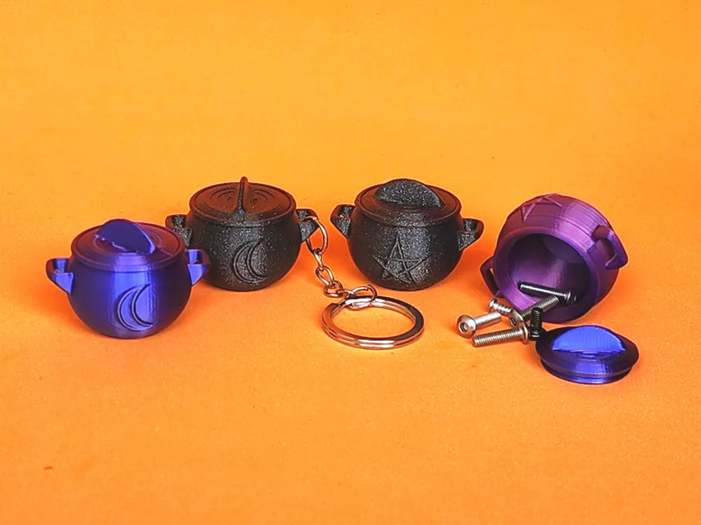 Magic Cauldron Cache by jajaum3d - MakerWorld