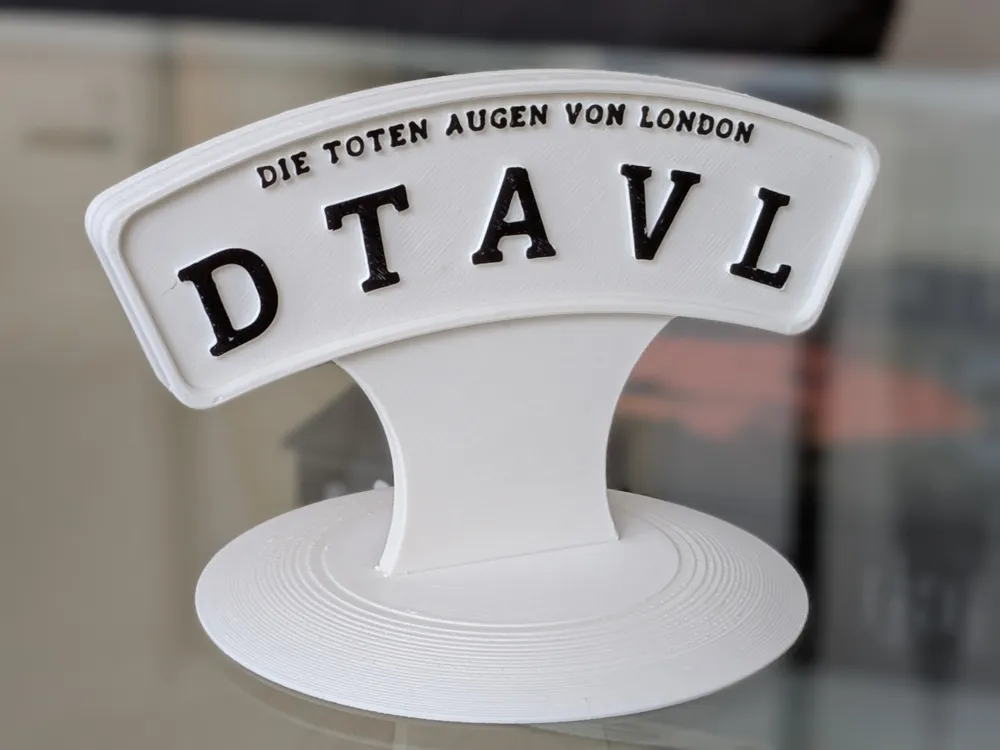 Stand-up Sign with Text by Knipsknirps - MakerWorld