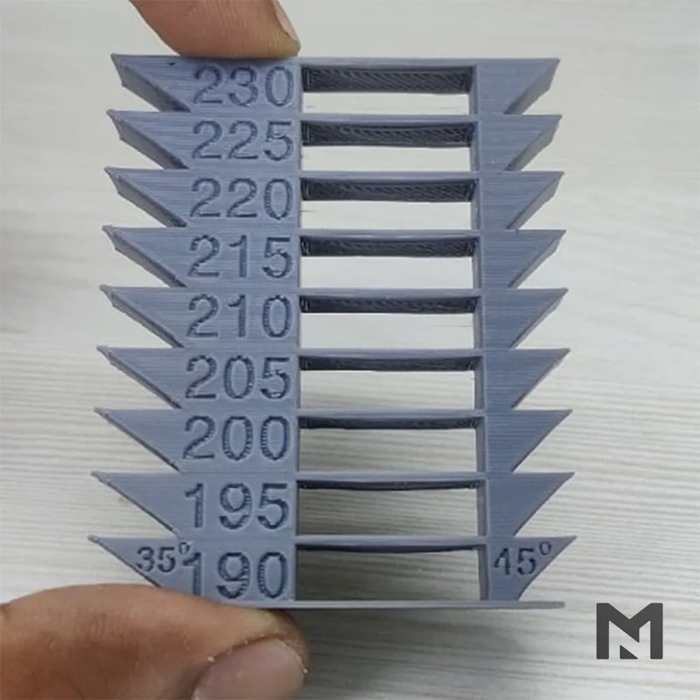 PETG Temperature Tower (temp tower) G-code Remixed by 3dprintnow MakerWorld: Download Free 3D Models
