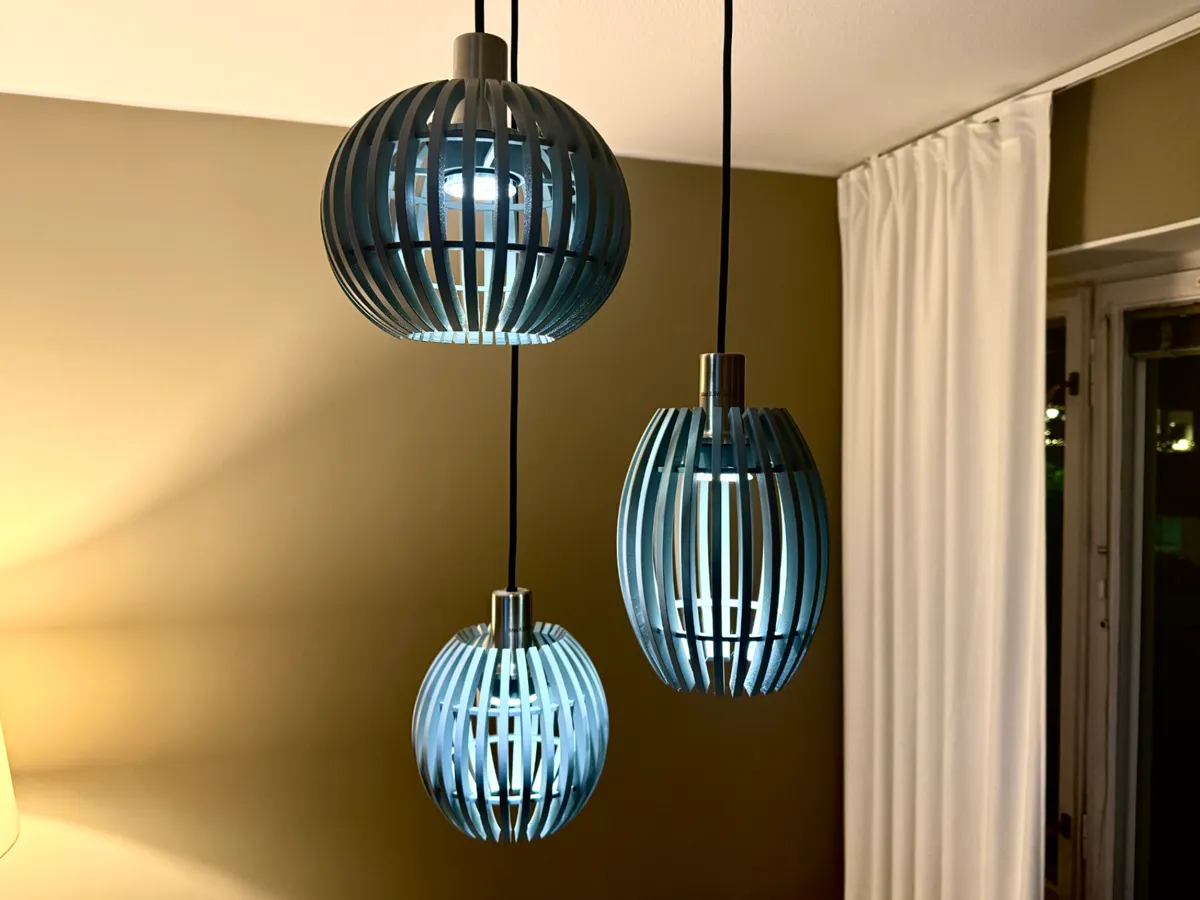 Round Lamp shades for IKEA HÖGVIND by PSE83 MakerWorld: Download Free ...