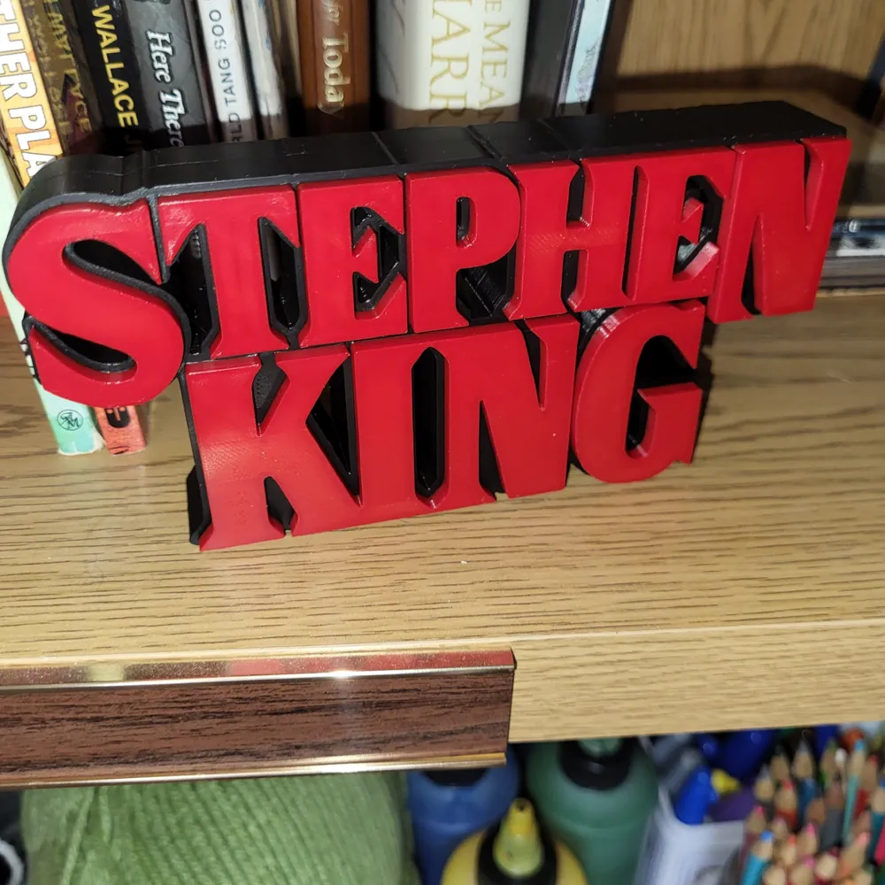 Stephen King Logo by SporkLord - MakerWorld