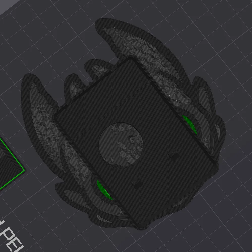 A1 Faceplate - Toothless by Kelcy's Kreatures - MakerWorld