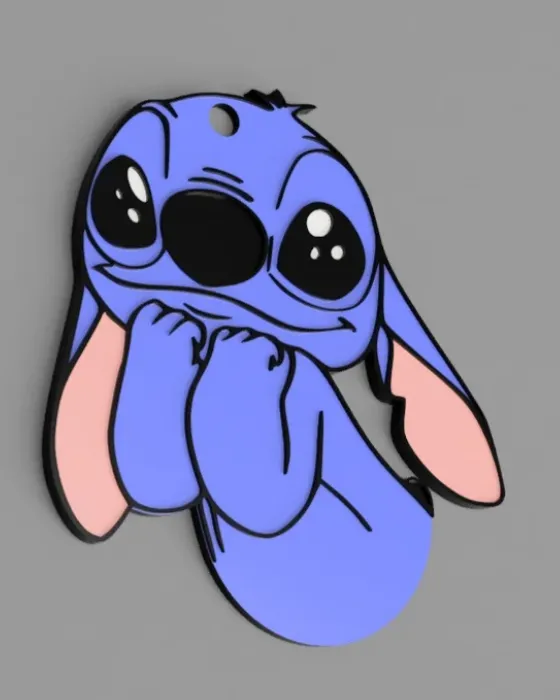 Stitch 2D - Free 3D Print Model - MakerWorld
