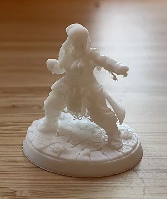 Female Dwarf Monk Miniature - Free 3D Print Model - MakerWorld