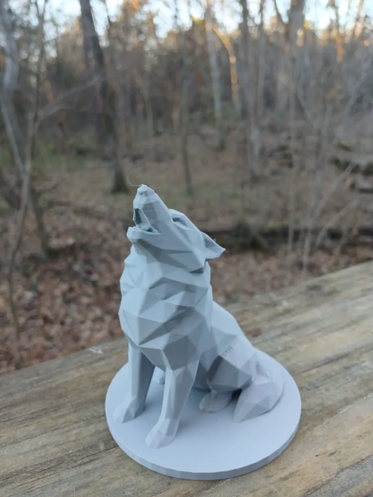 Low Poly Wolf - Free 3D Print Model - MakerWorld