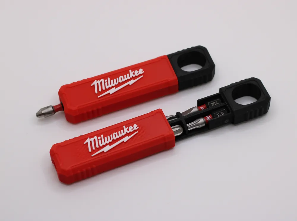 Milwaukee Pocket Screwdriver V2 - Multi-Bit Tool - Free 3D Print Model ...