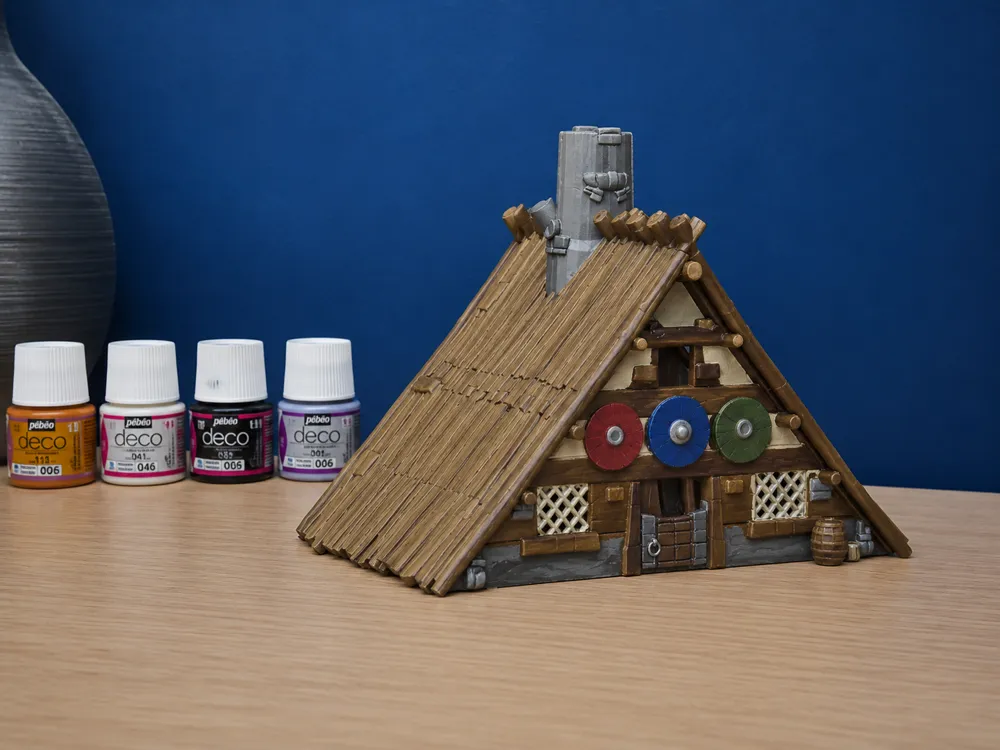 Viking Cottage – Medieval Nordic House - Free 3D Print Model - MakerWorld