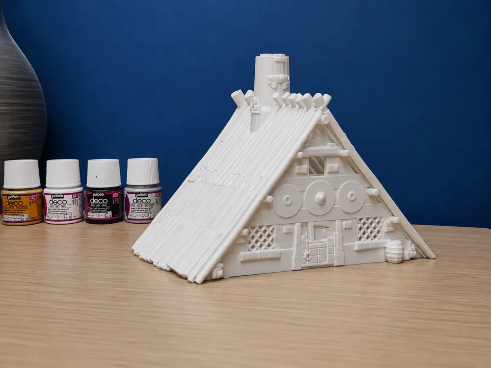 Viking Cottage – Medieval Nordic House - Free 3D Print Model - MakerWorld