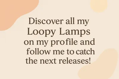 LOOPY LAMP - ANGRY (LED LAMP KIT - MH001 - KC007) - Free 3D Print Model ...