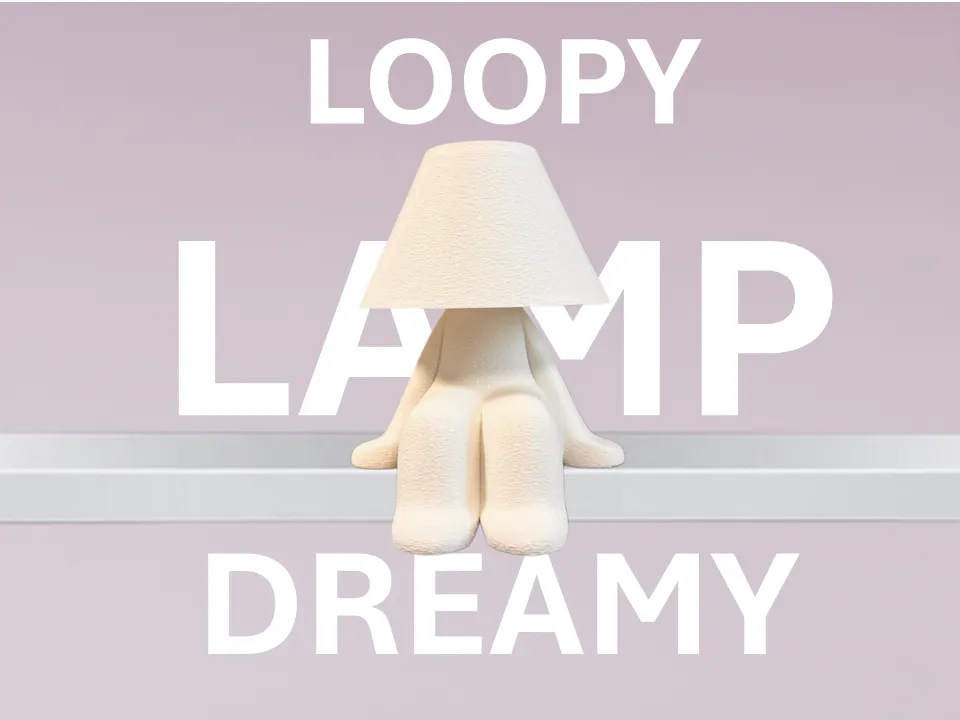 LOOPY LAMP - ANGRY (LED LAMP KIT - MH001 - KC007) - Free 3D Print Model ...