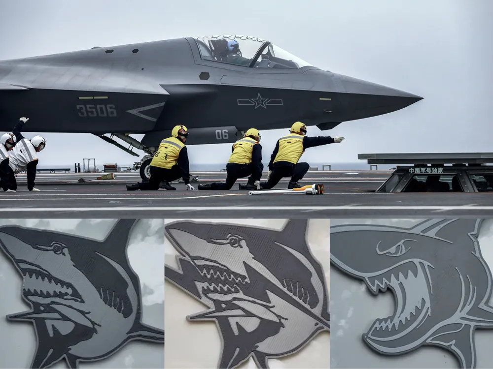 Navy Carrier-Borne Aircraft Flying Shark Logo celebrating the ...