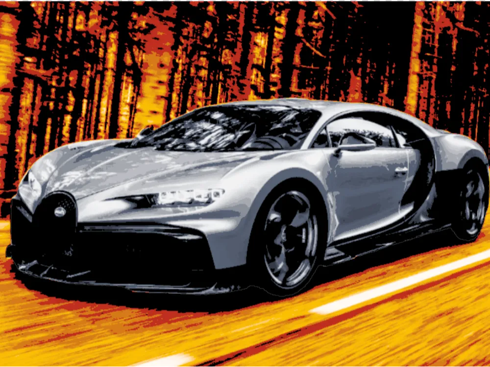 Bugatti Chiron Hueforge. - Free 3D Print Model - MakerWorld