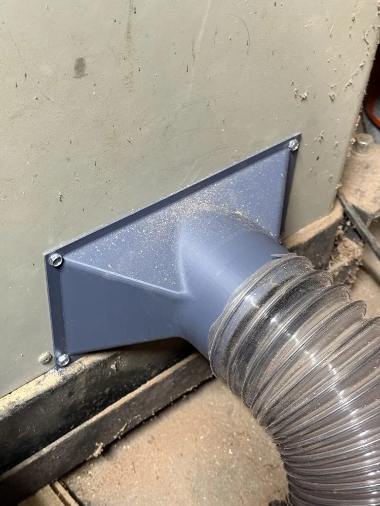 4 inch dust collection fitting for tablesaw by Merzmann MakerWorld ...