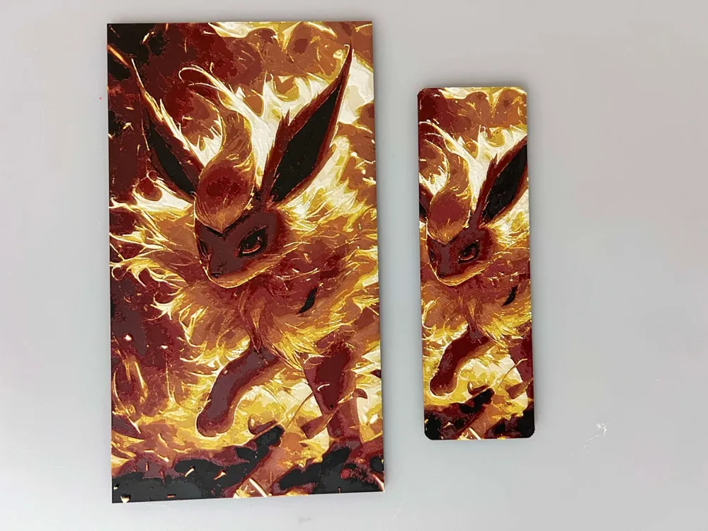 Pokémon Flareon Hueforge Art by 3djd - MakerWorld