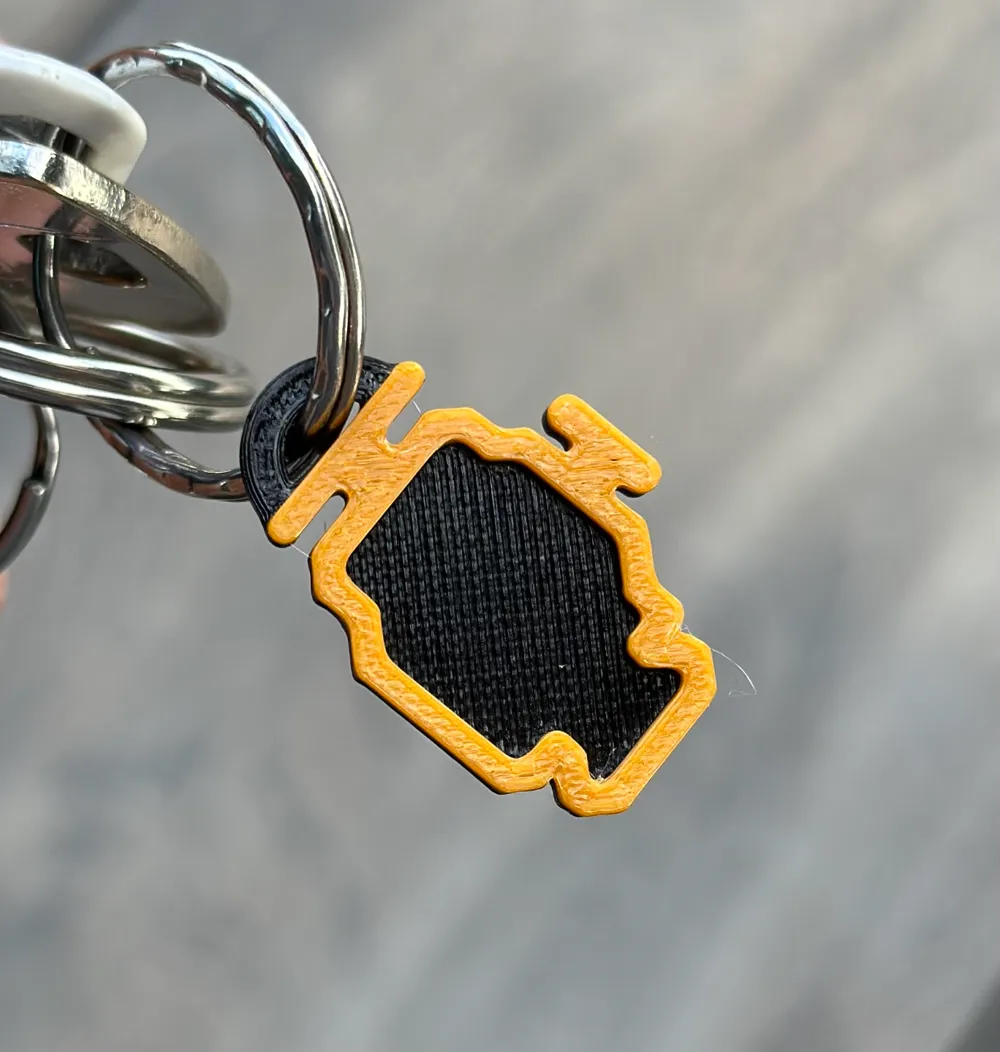 Check engine keychain vehicle keyring by 3Dcrabi MakerWorld: Download ...