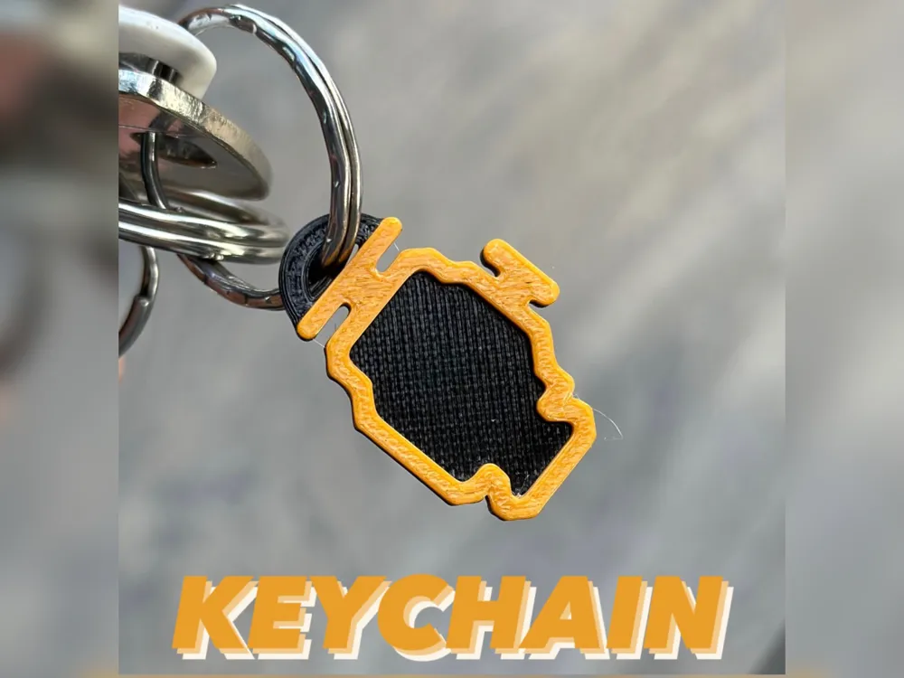 Check engine keychain vehicle keyring by 3Dcrabi - MakerWorld