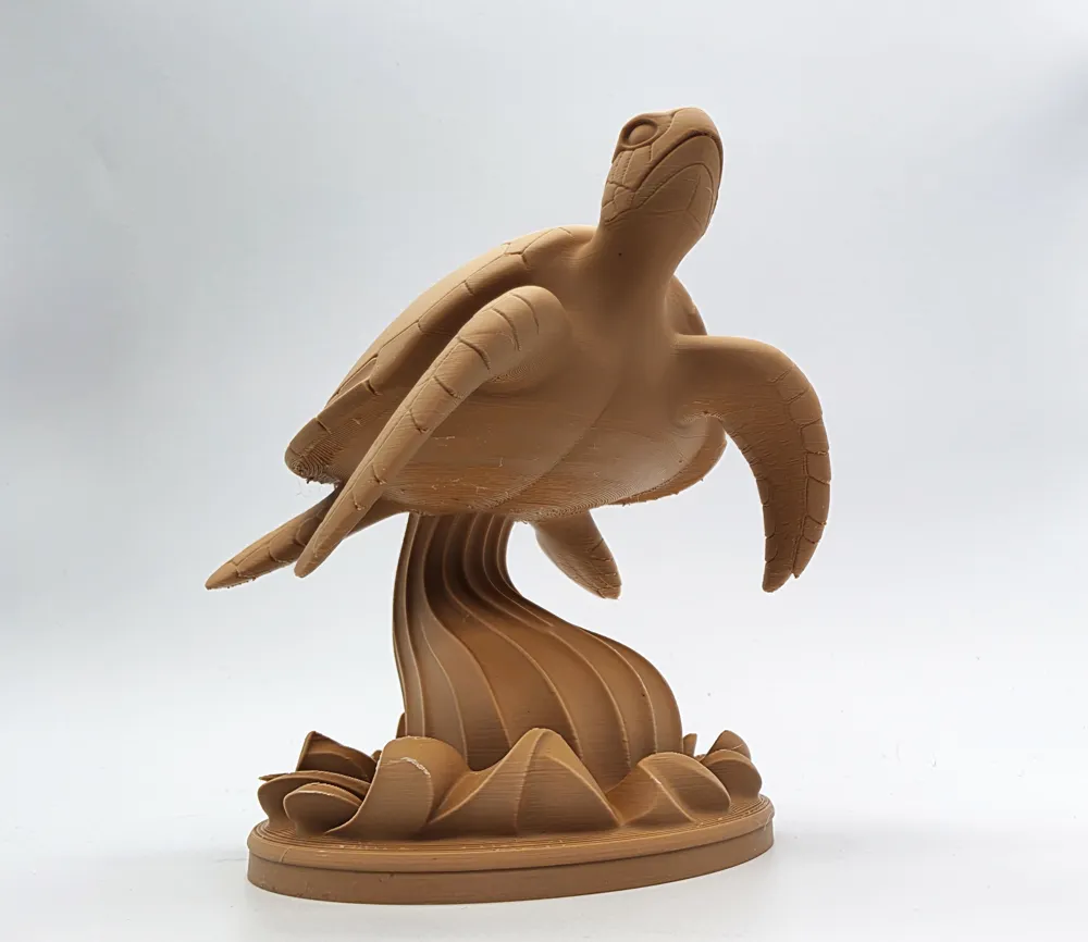 Swimming Sea Turtle Sculpture - Free 3D Print Model - MakerWorld