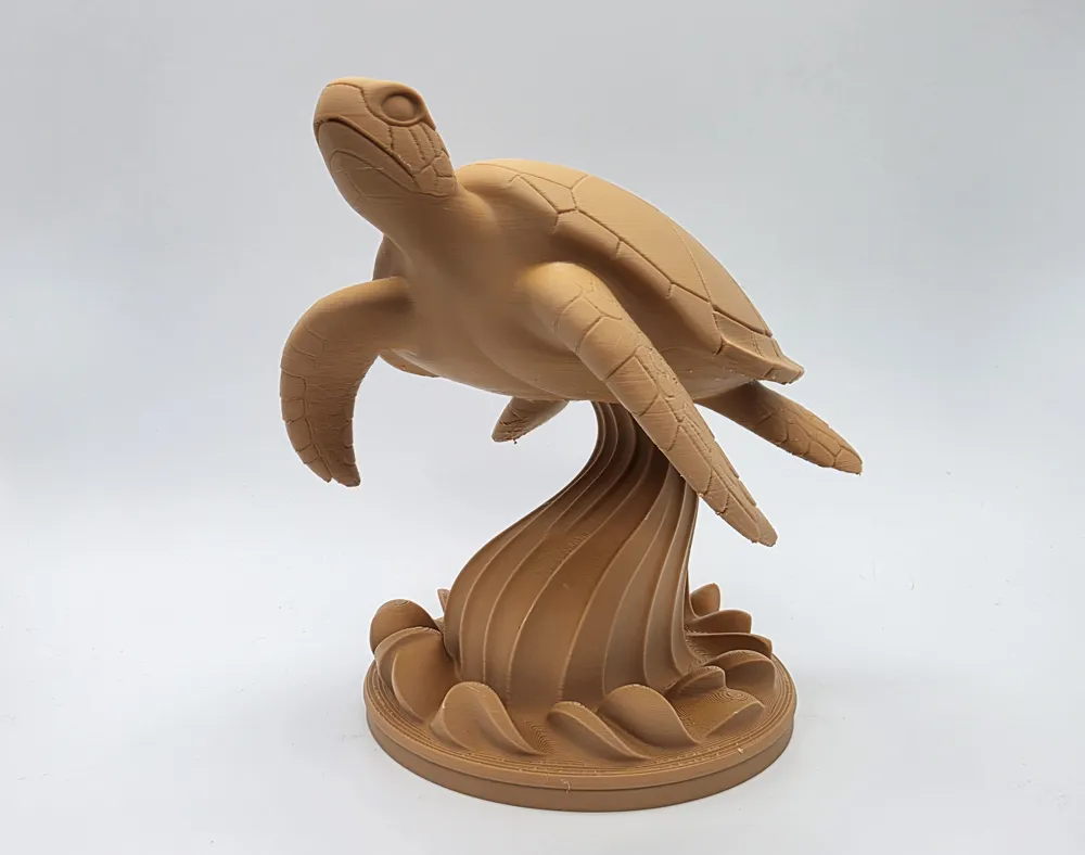 Swimming Sea Turtle Sculpture - Free 3D Print Model - MakerWorld