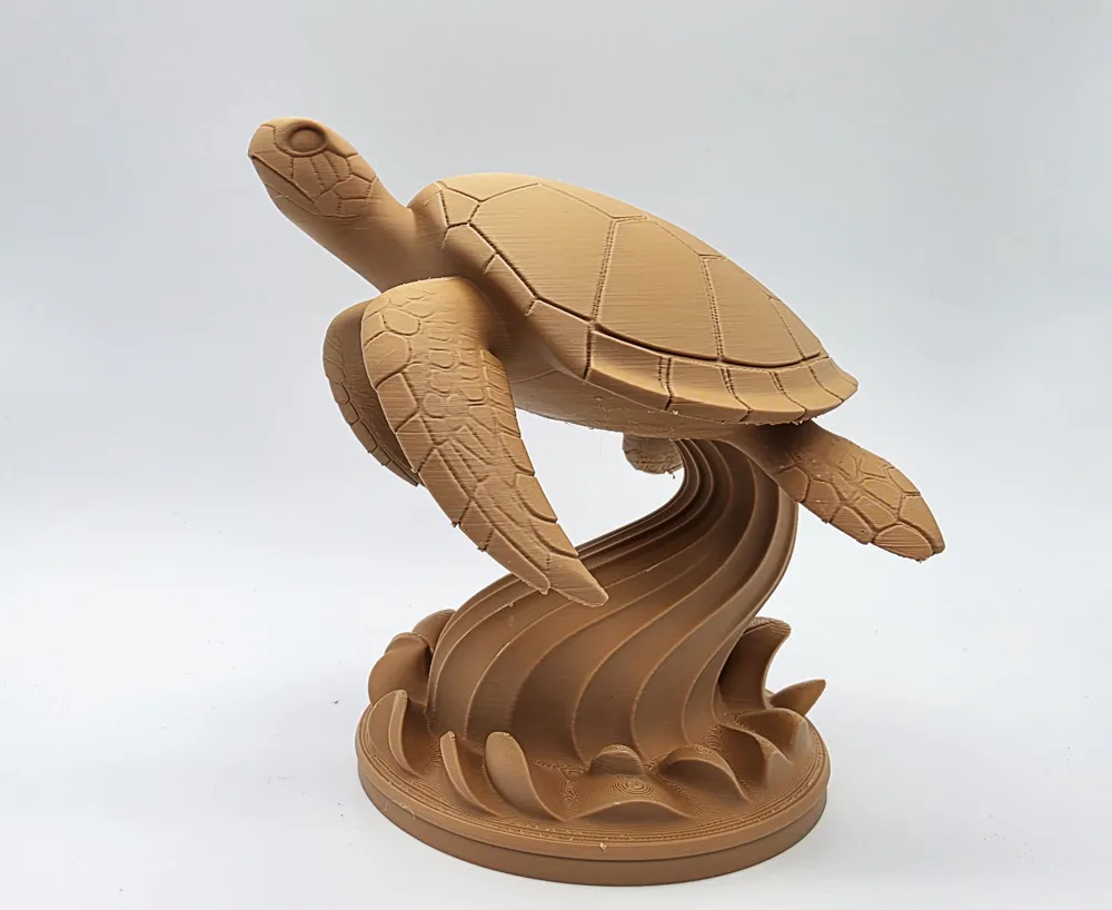 Swimming Sea Turtle Sculpture - Free 3D Print Model - MakerWorld