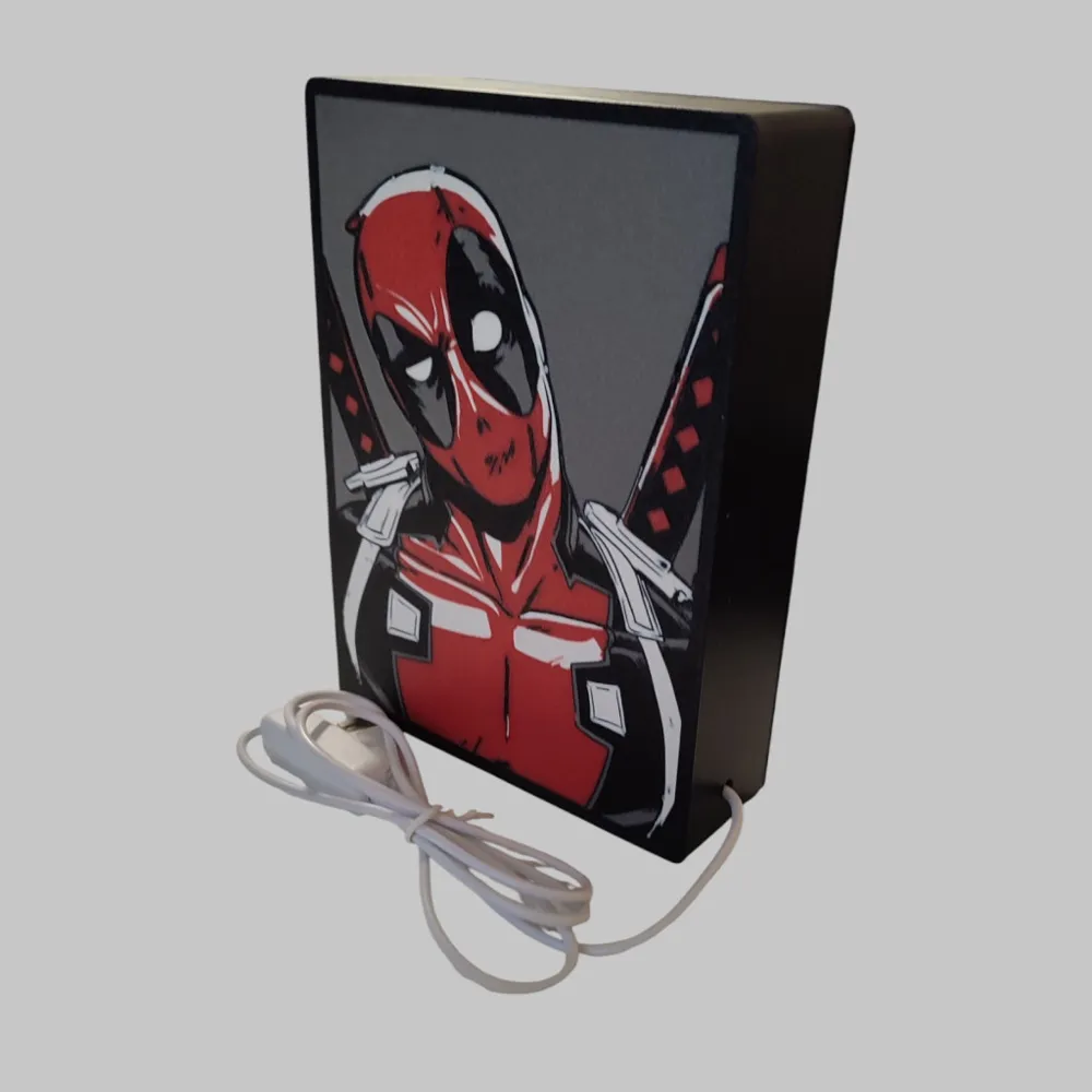 Deadpool Light Box - Free 3D Print Model - MakerWorld