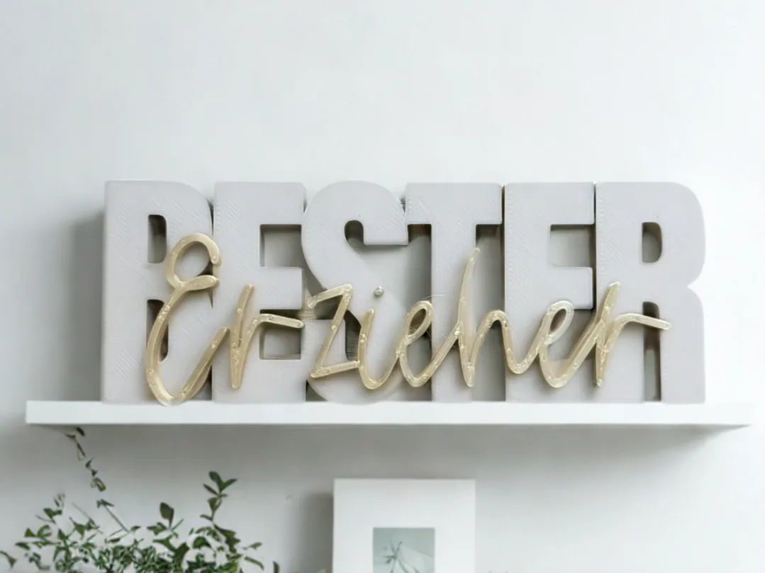 Lettering Best Educator by deko.was.sonst MakerWorld: Download Free 3D ...