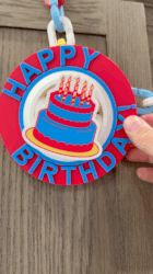 Happy Birthday Spinner Chain - Free 3D Print Model - MakerWorld