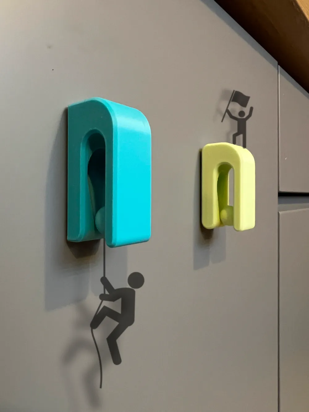 Stick-On Gravity Hanger by BogdanS - MakerWorld