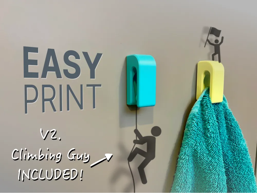 Stick-On Gravity Hanger by BogdanS - MakerWorld