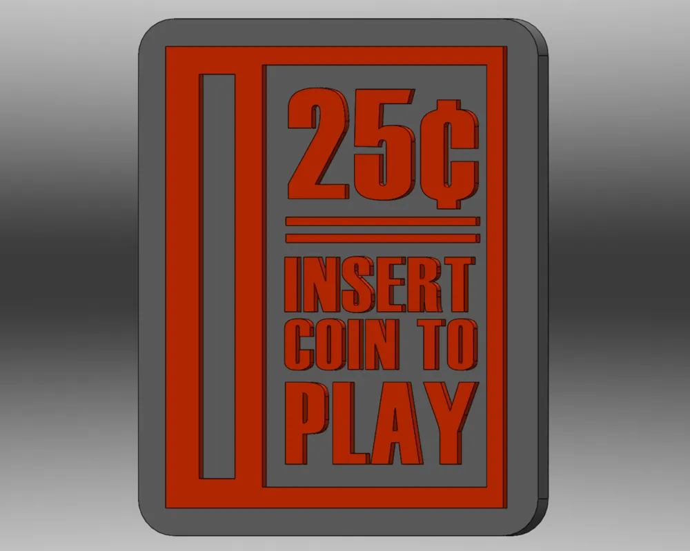 Arcade Coin Slot - Fridge Magnet (HS, Multi-Color) - Free 3D Print ...