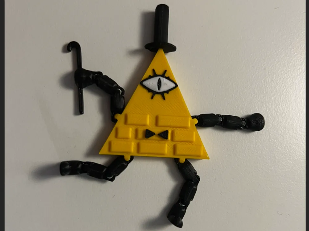 Gravity Falls - Bill Cipher Articulated Toy - Free 3D Print Model ...