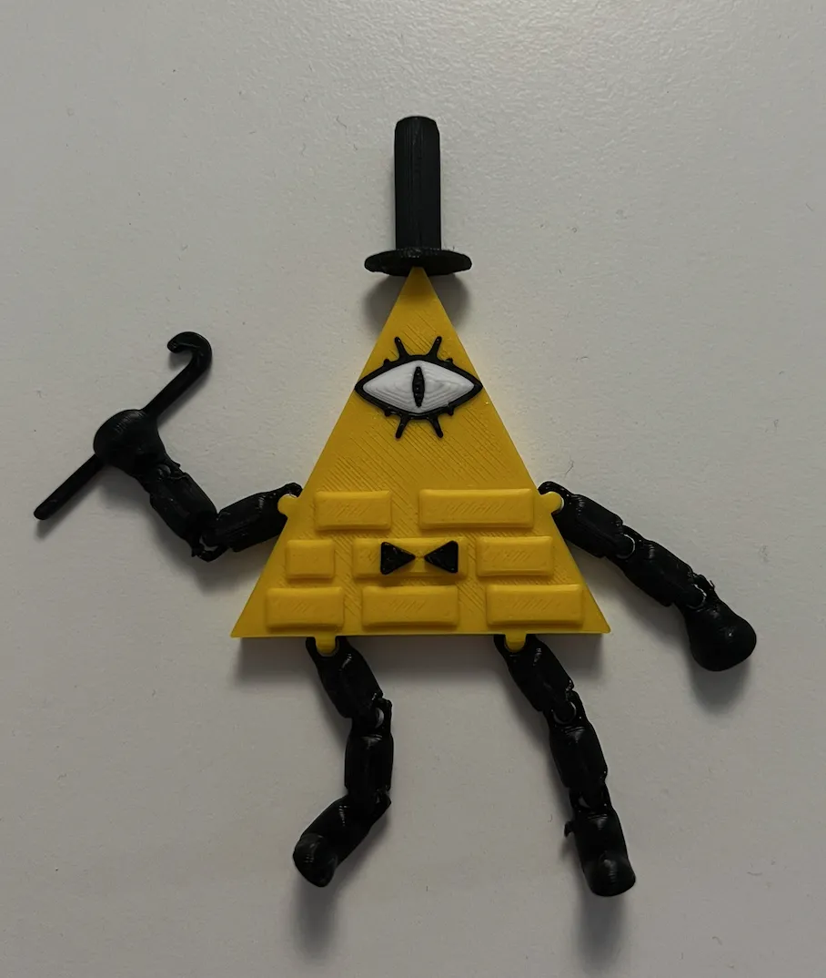 Gravity Falls - Bill Cipher Articulated Toy - Free 3D Print Model ...