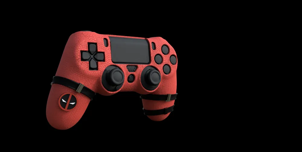 Deadpool ps4 controller case by Mike33D MakerWorld: Download Free 3D Models
