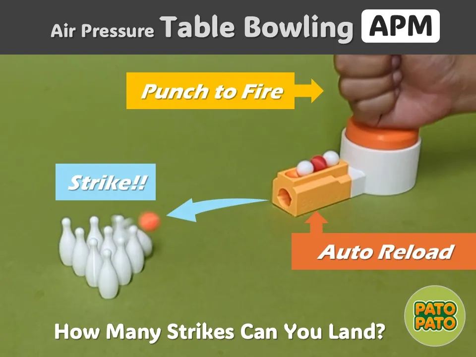 Air pressure table bowling - APM by Patopato_Design MakerWorld: Download Free 3D Models
