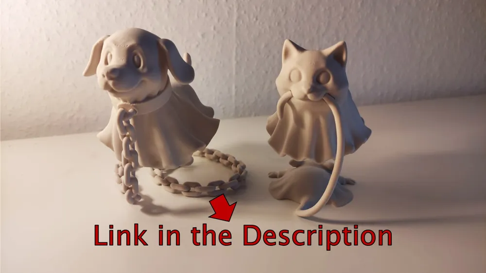Floating Ghost Cat Illusion - Free 3D Print Model - MakerWorld
