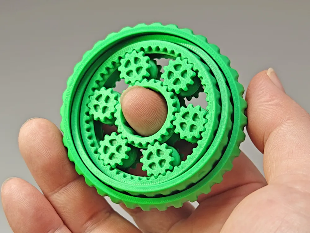 Planetary Gear and Spinning Top Combined Fidget Spinner TA7 Straight ...