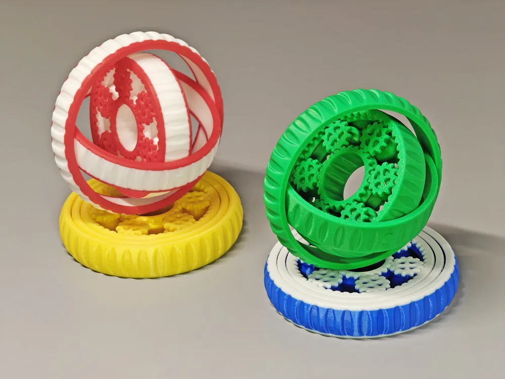 Planetary Gear and Spinning Top Combined Fidget Spinner TA7 Straight ...