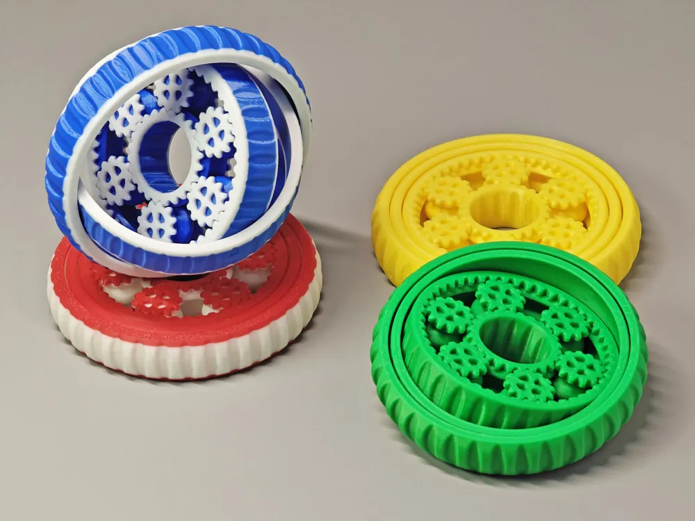 Planetary Gear and Spinning Top Combined Fidget Spinner TA7 Straight ...