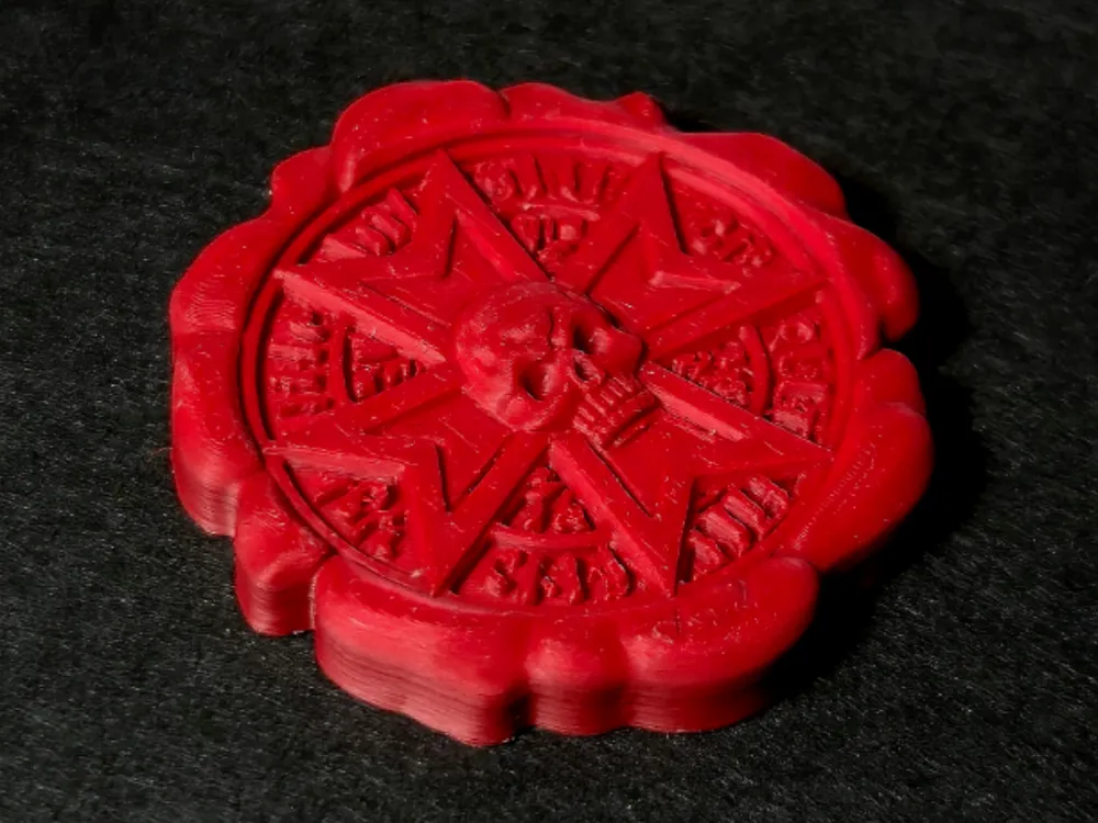 Black Templars Purity Seal - Free 3D Print Model - MakerWorld