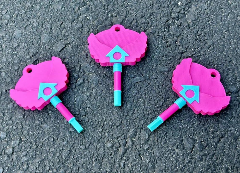 Squid Game 3 Blue team Keys - Free 3D Print Model - MakerWorld