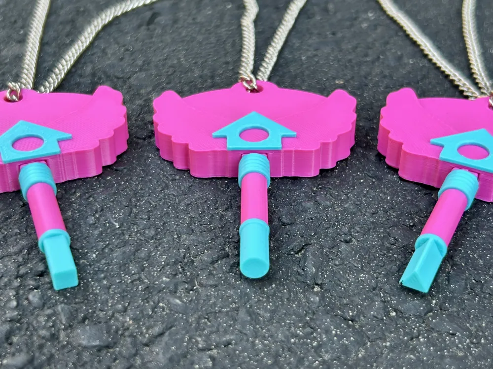 Squid Game 3 Blue team Keys - Free 3D Print Model - MakerWorld