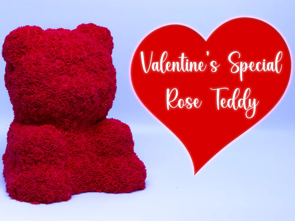 Rose Teddy - Free 3D Print Model - MakerWorld
