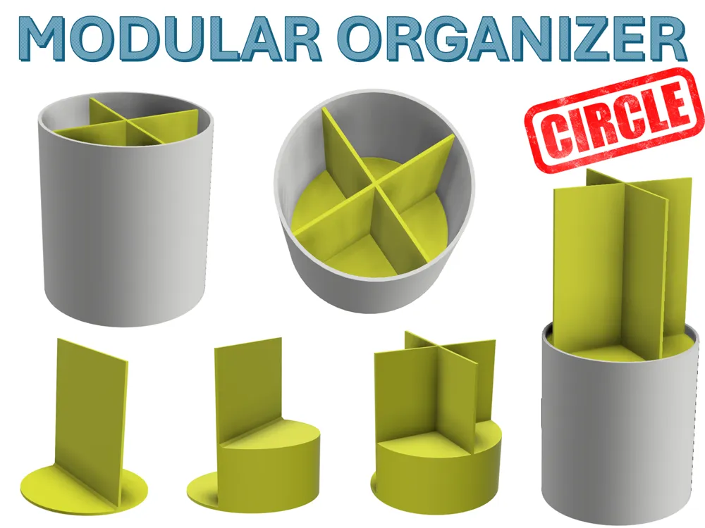 Modular Organizer - Tool Organizer Circle by DesmoMitoMakerWorld ...