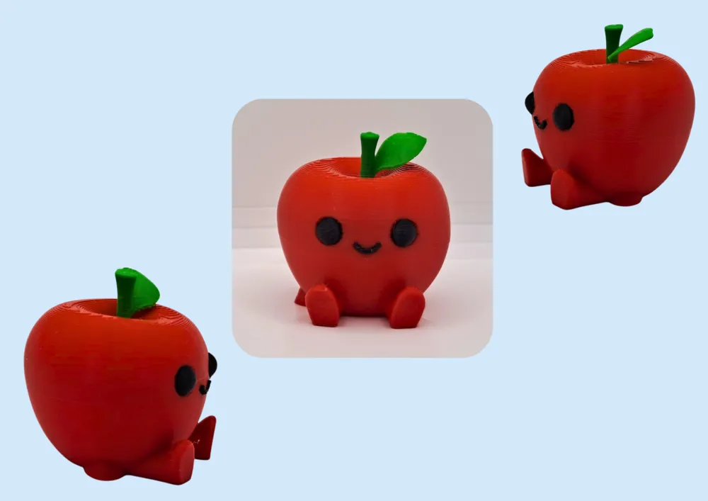 Fruity Friends - Apple - Free 3D Print Model - MakerWorld