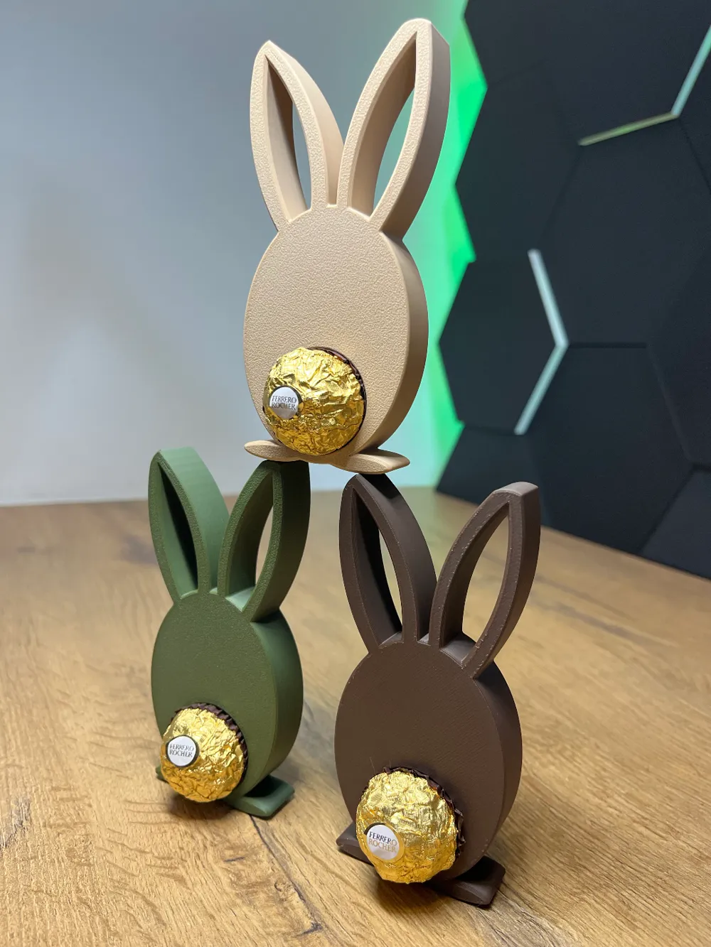 A cute bunny as a gift with Ferrero Rocher - Free 3D Print Model ...