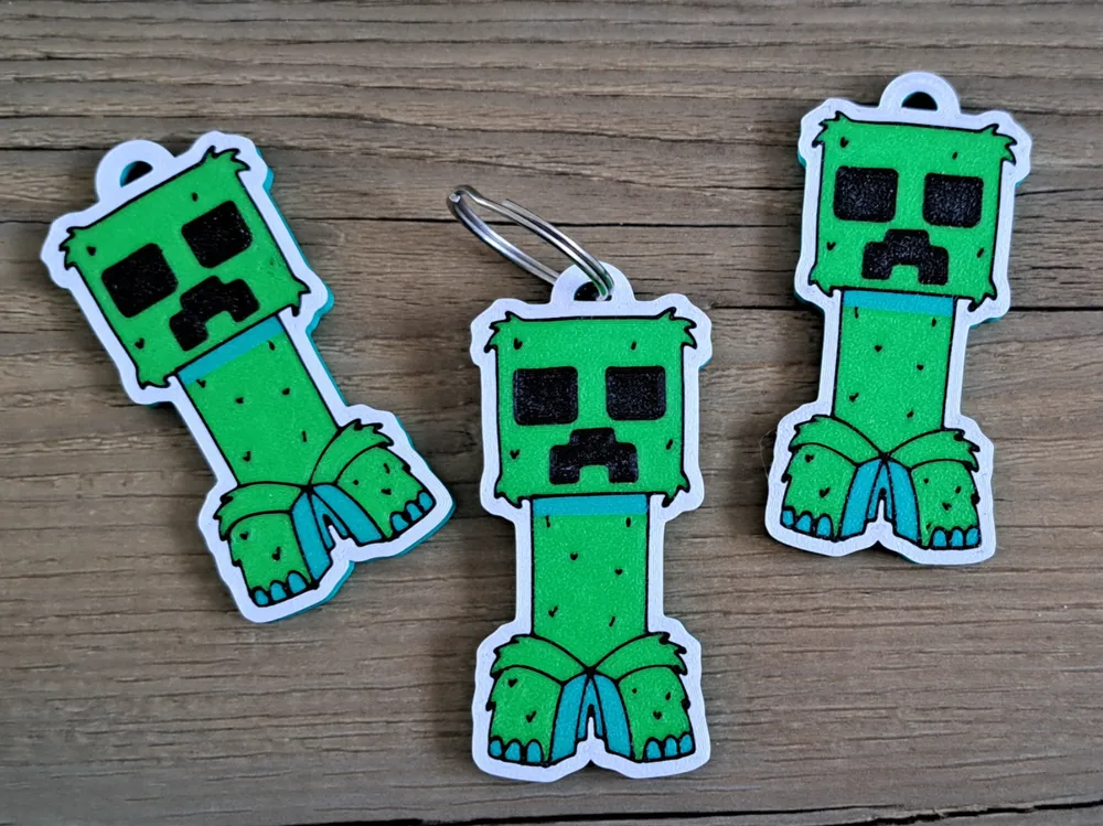 Cool Minecraft Creeper keychain by creachick3d MakerWorld: Download ...
