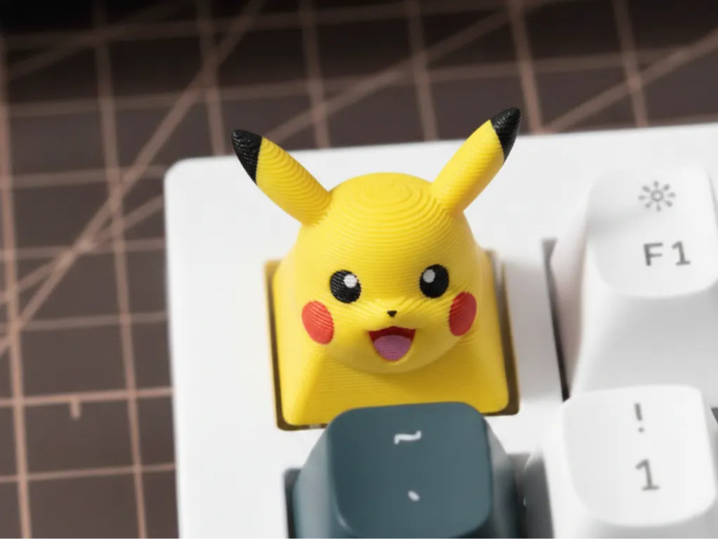Pikachu Pokemon Keyboard Keycap MX - Free 3D Print Model - MakerWorld