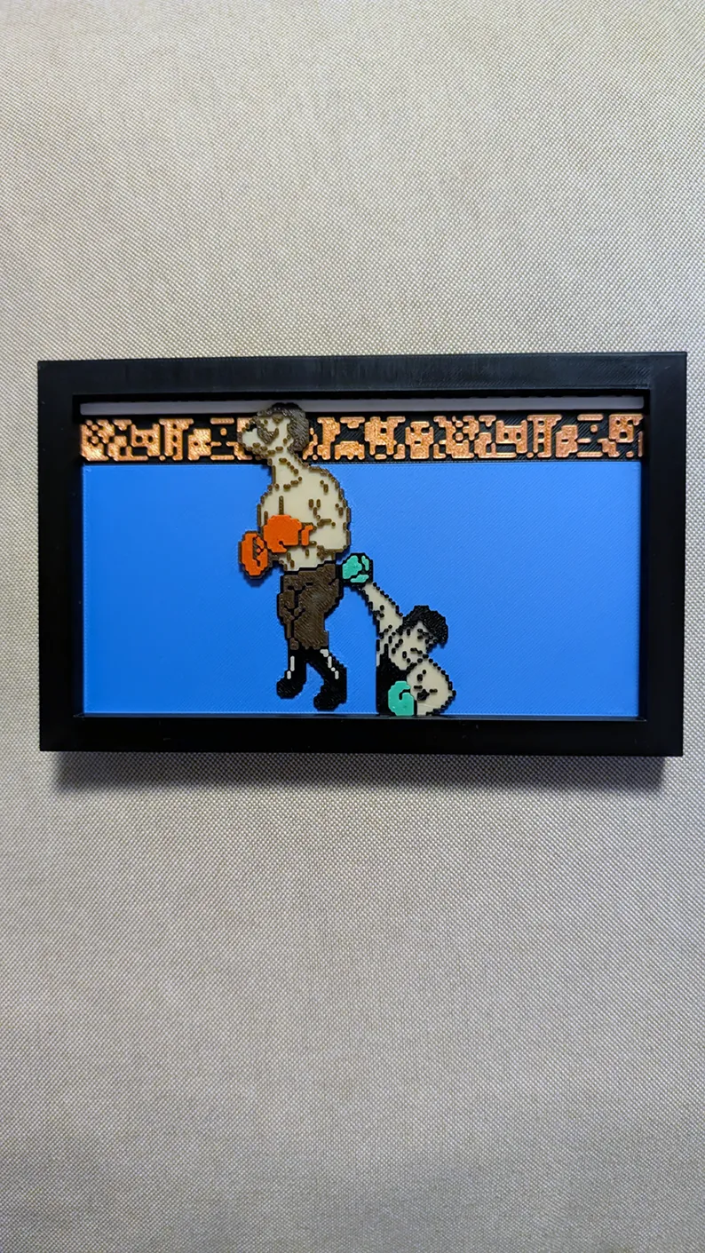 Punch Out Wall Art by LayeredPixels by Tomas MakerWorld: Download Free ...
